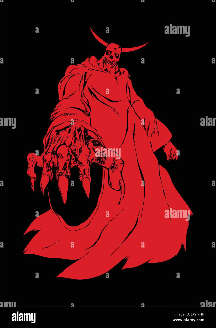 Illustration of a demon or devil figure Stock Vector Image & Art - Alamy