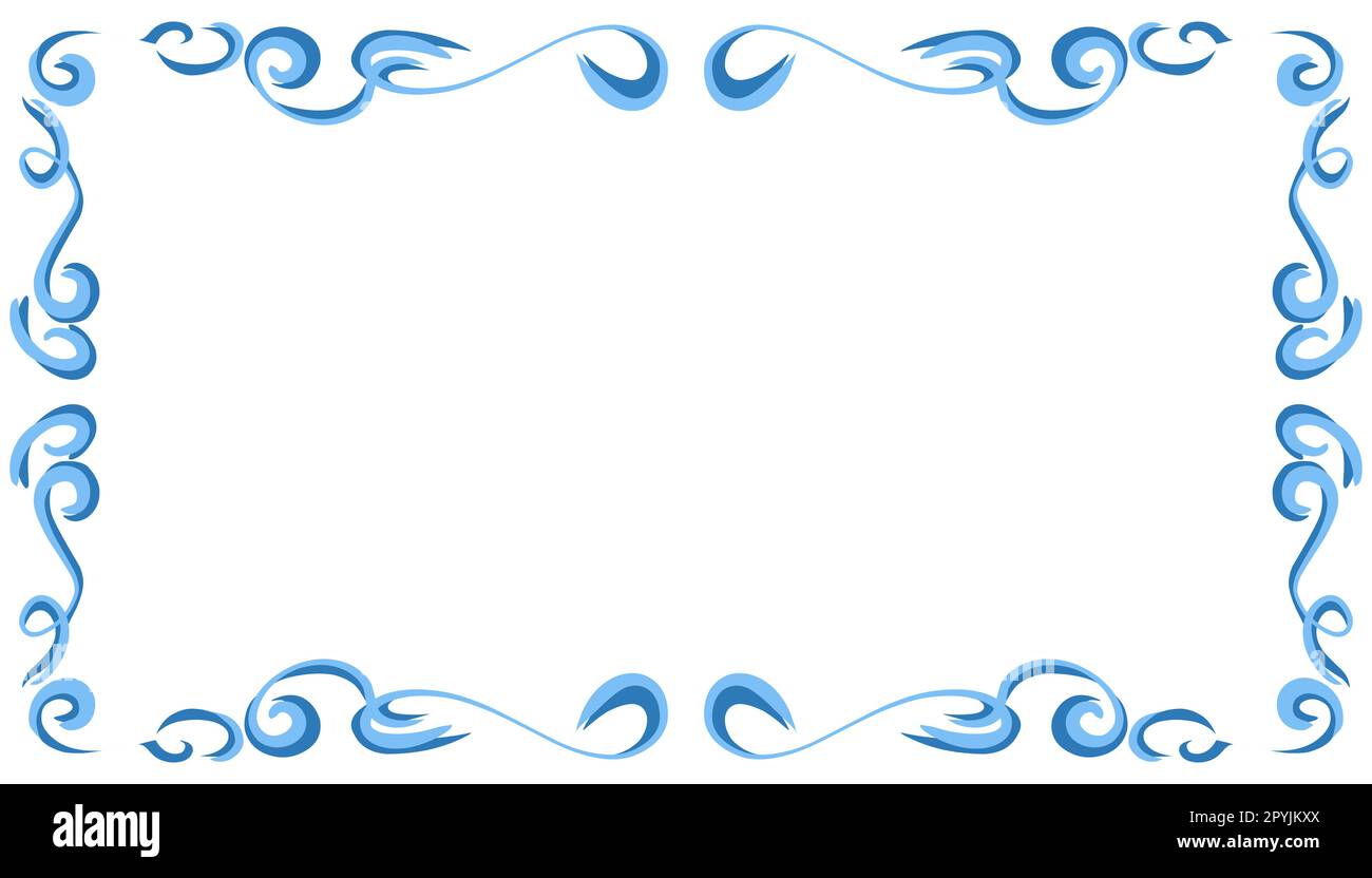 Blue abstract frame background illustration. Perfect for designing ...