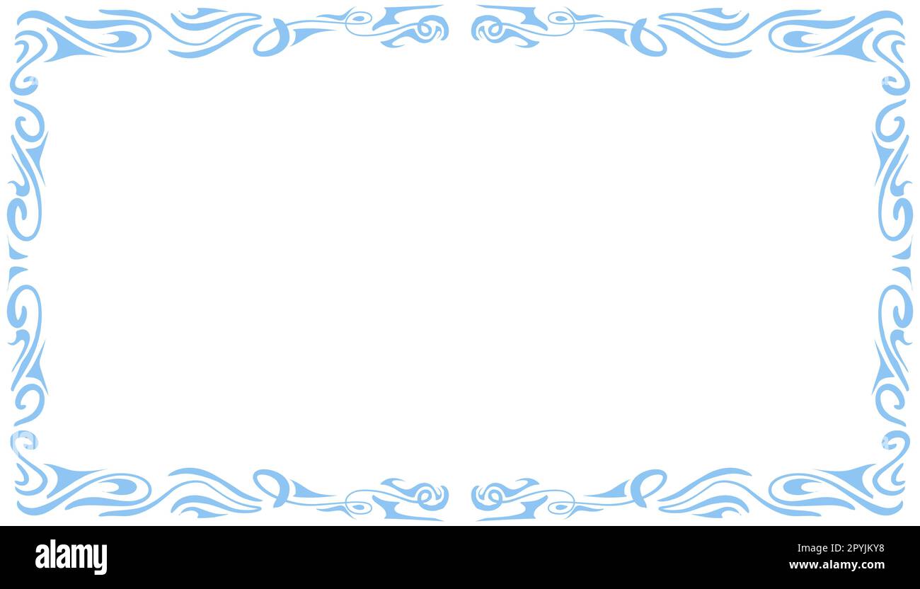 Blue abstract frame background illustration. Perfect for designing ...