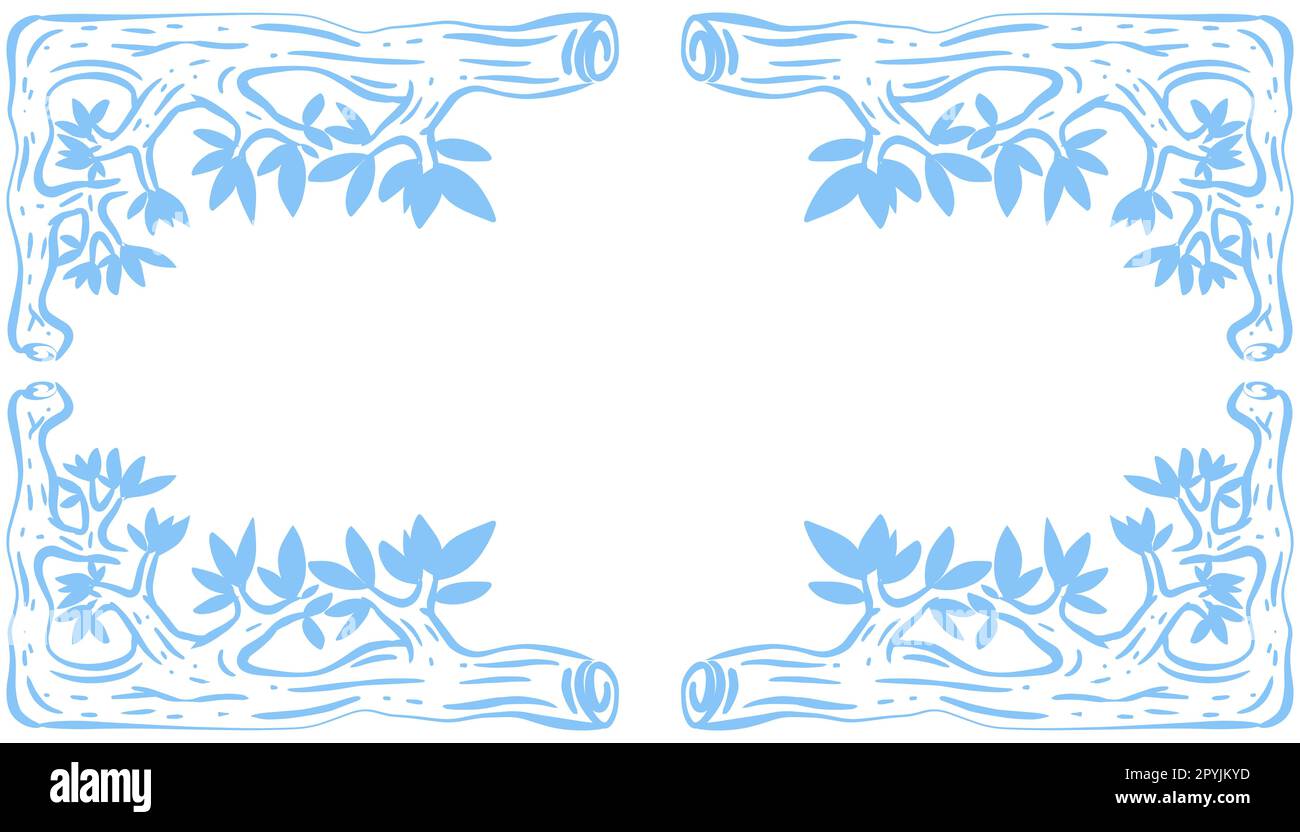 Blue abstract frame background illustration. Perfect for designing ...