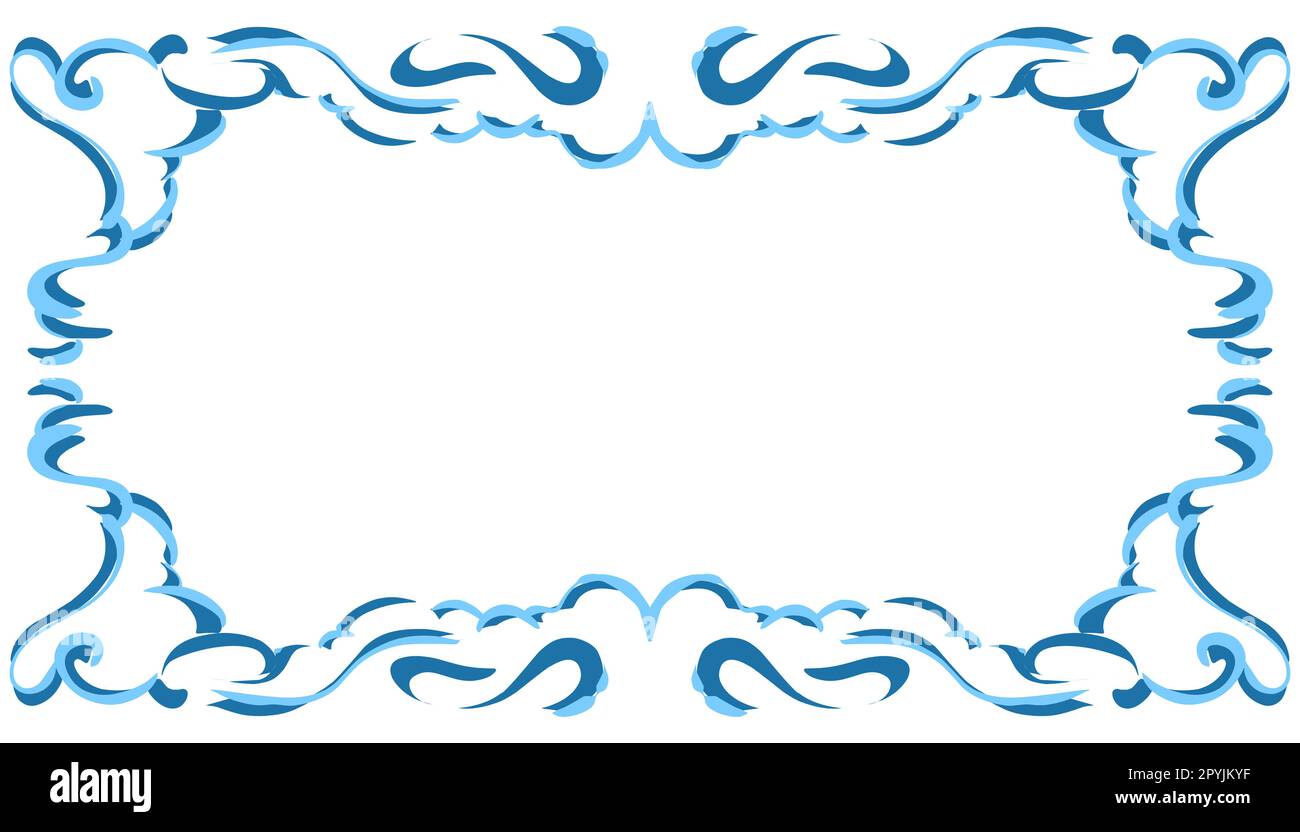 Blue abstract frame background illustration. Perfect for designing ...