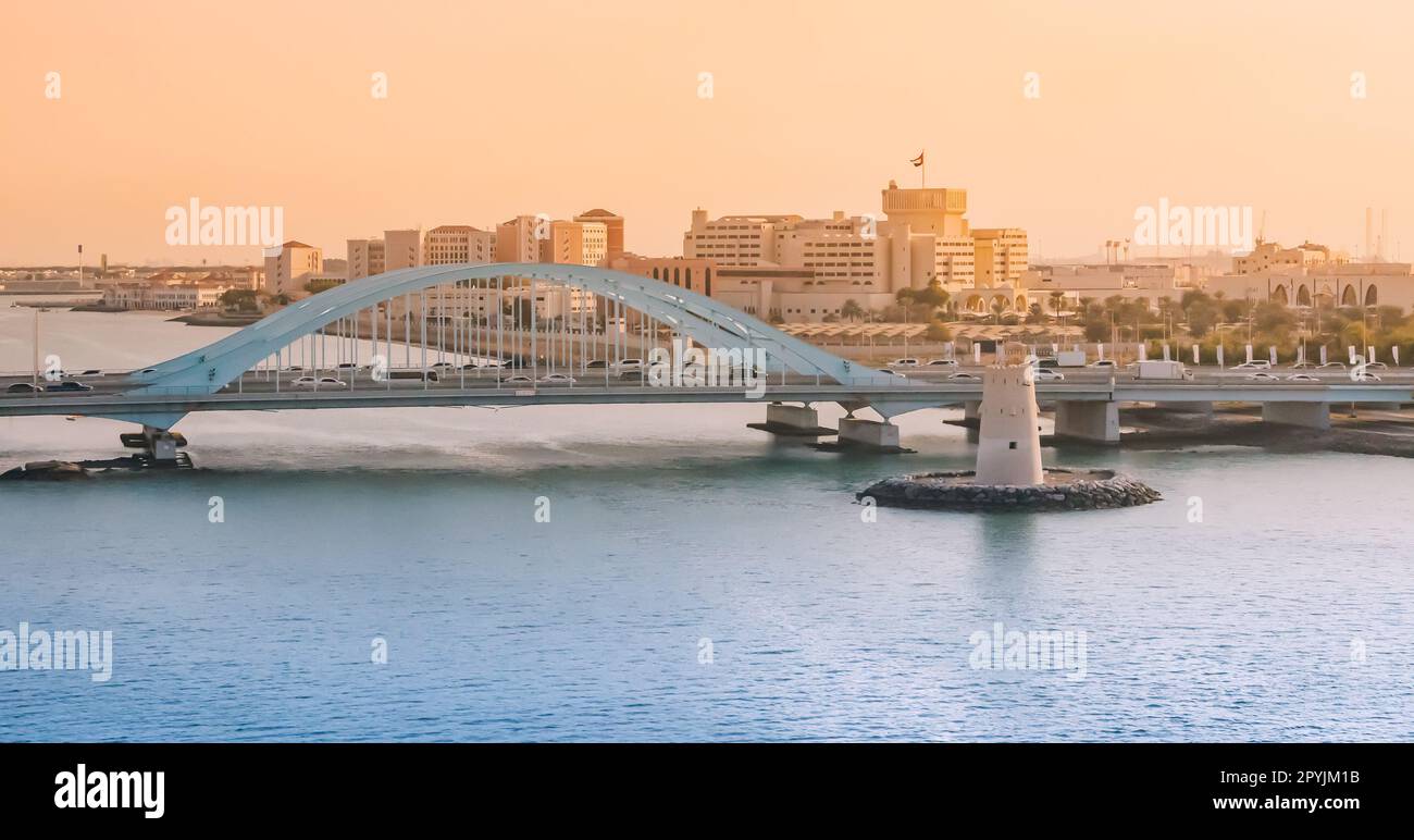 Al Maqta bridge and fort in Abi Dhabi, UAE Stock Photo - Alamy