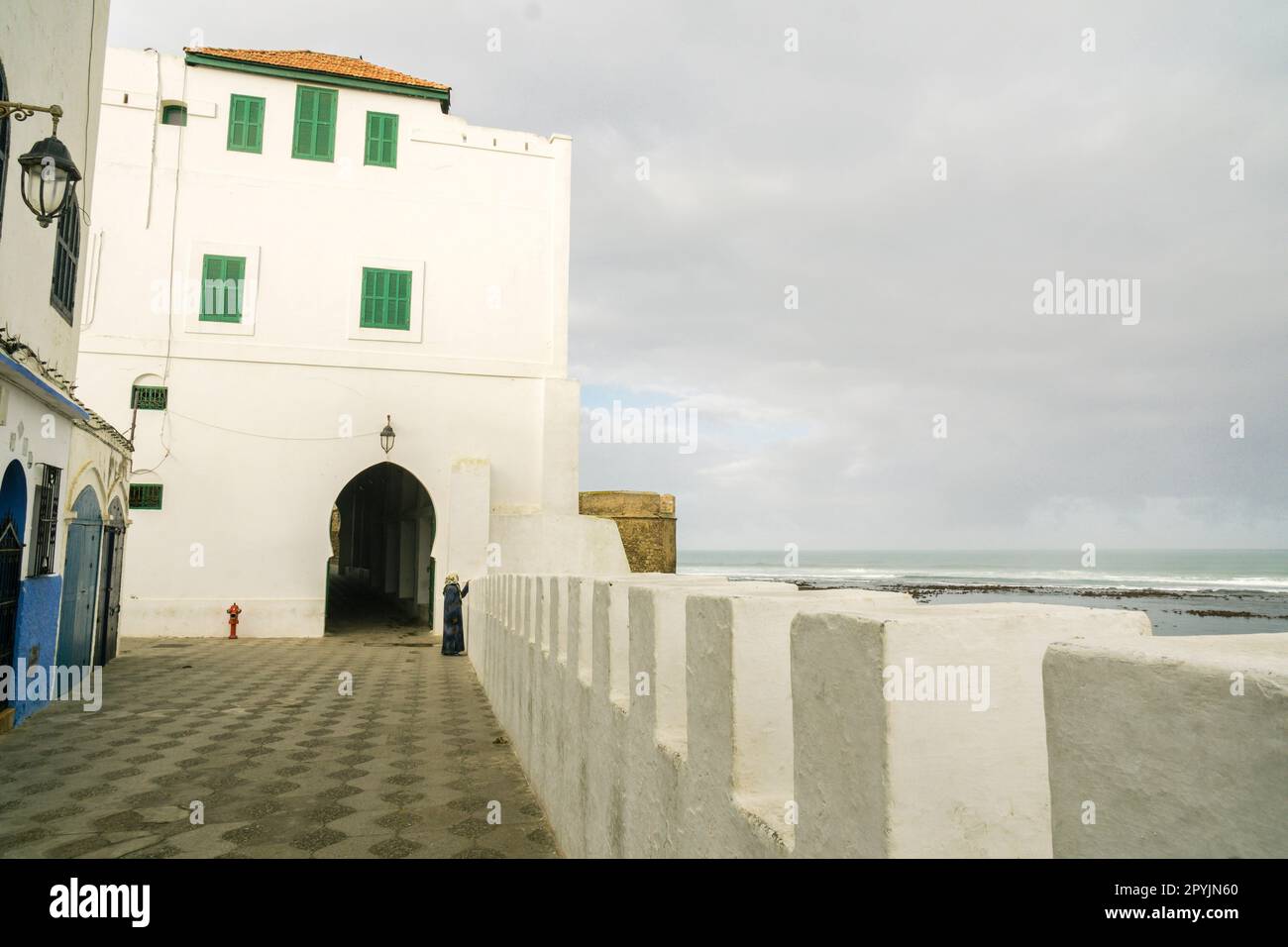 caserón hispano-morisco, palacio de El Raisuni, Assilah, Marruecos ...
