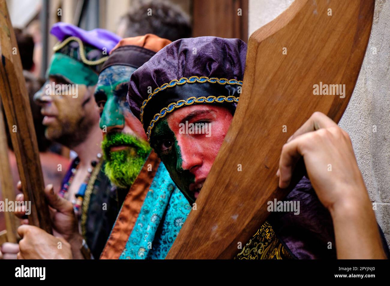 Moros y cristianos, fiesta de La Patrona, Pollença, ,Mallorca, balearic ...