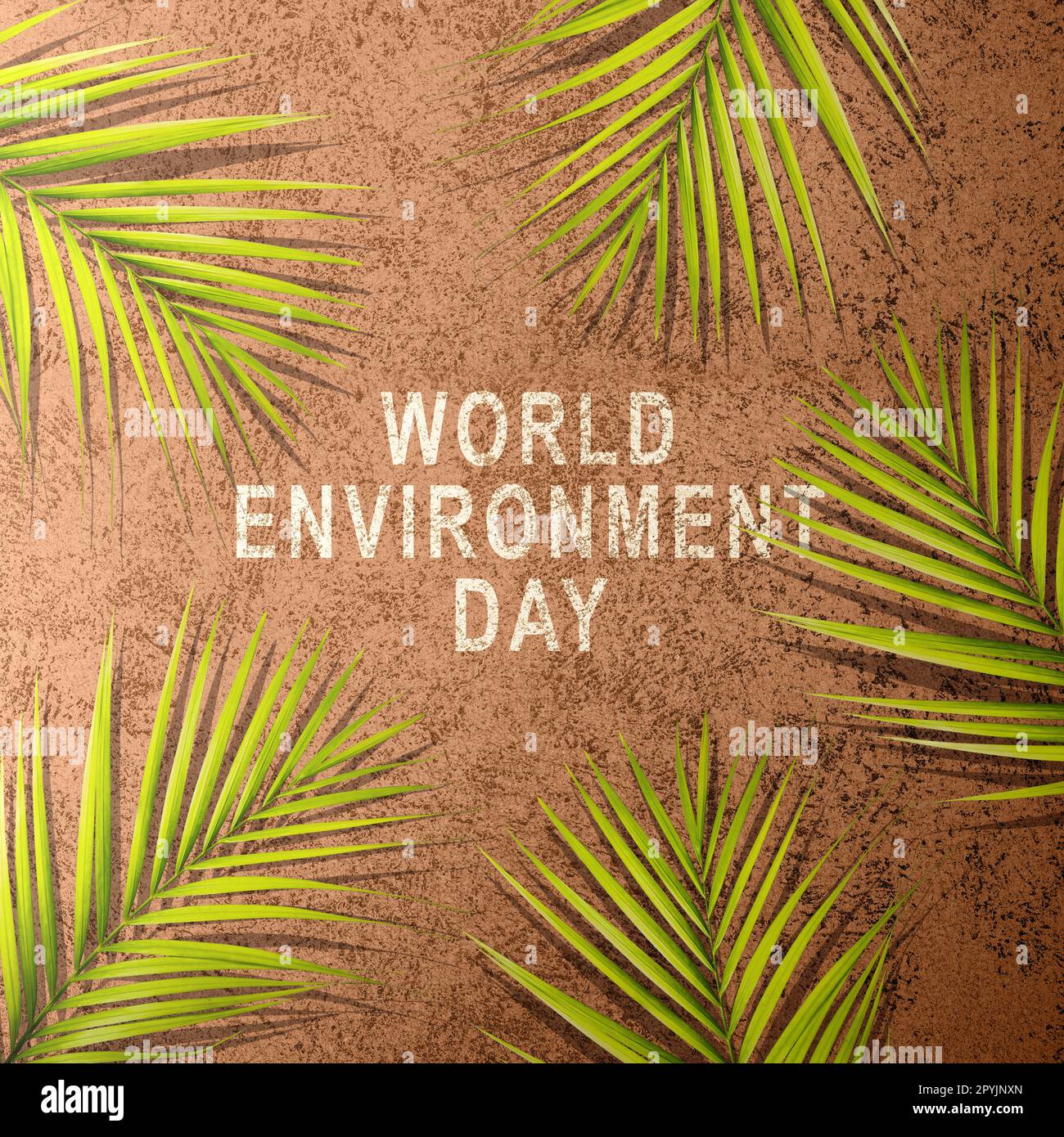 World environment day message. World environment day concept Stock ...