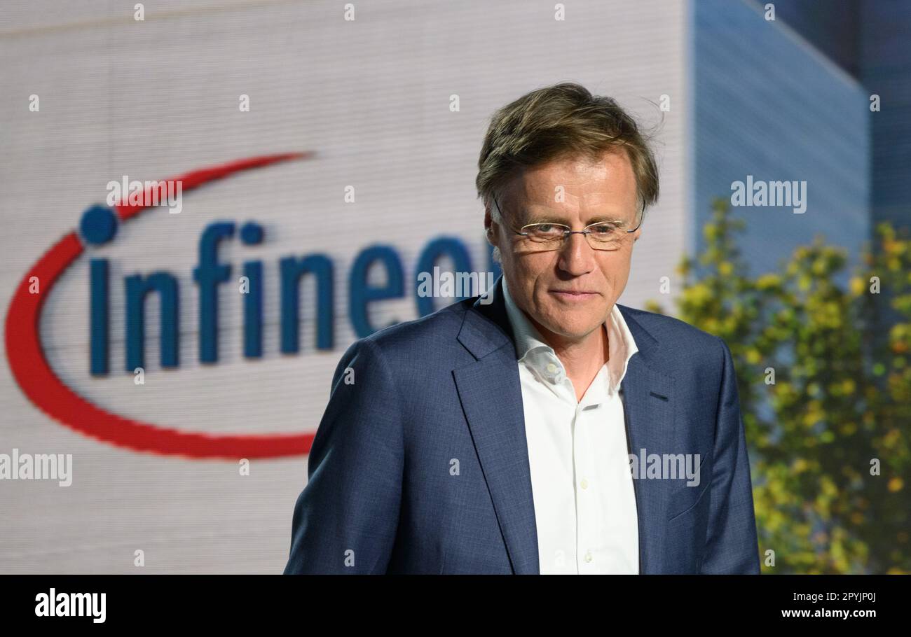Dresden, Germany. 02nd May, 2023. Jochen Hanebeck CEO of Infineon ...