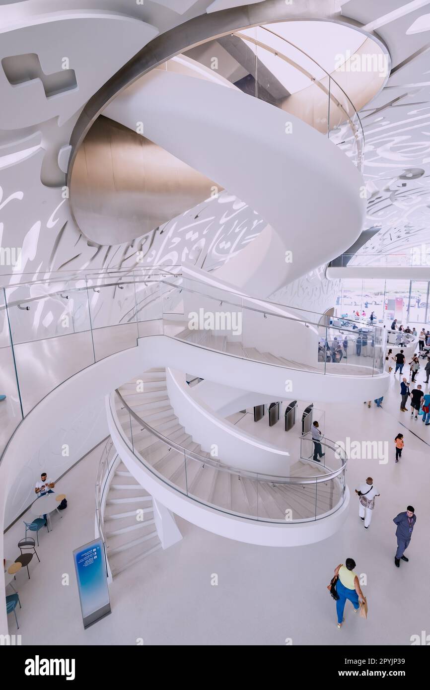17 January 2023, Dubai, UAE: Future museum's interior is designed to ...