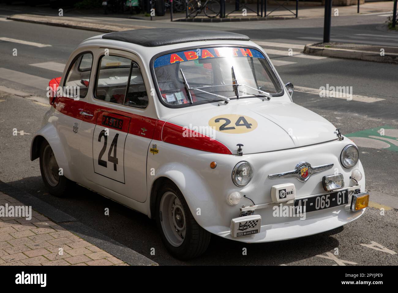 Bordeaux , Aquitaine France - 05 02 2023 : Fiat 500 595 ss abarth sport ...