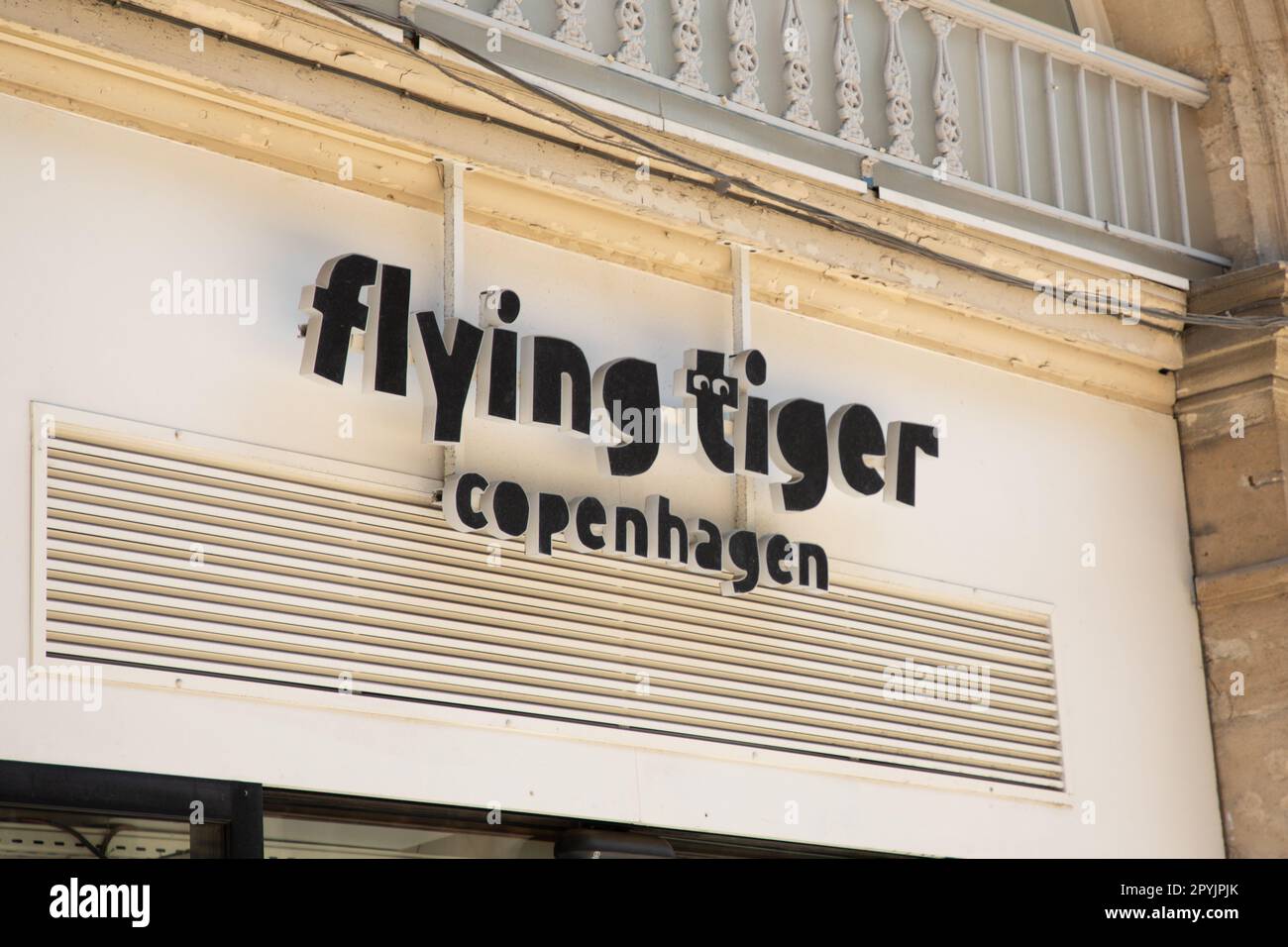 lyon , Aura France - 04 24 2023 : Flying Tiger Copenhagen logo brand ...