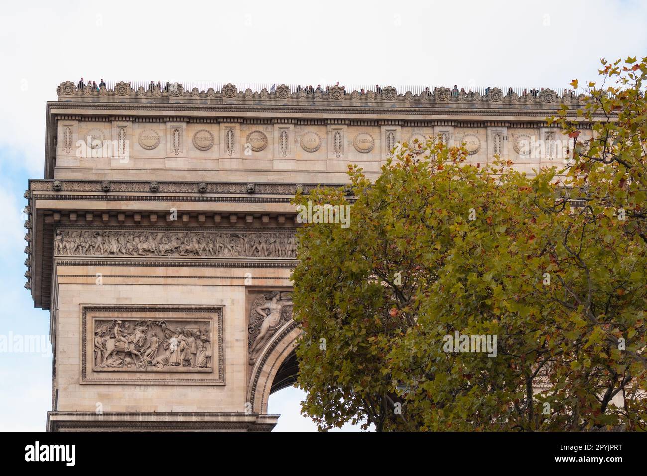Arc de Triomphe detail Stock Photo - Alamy
