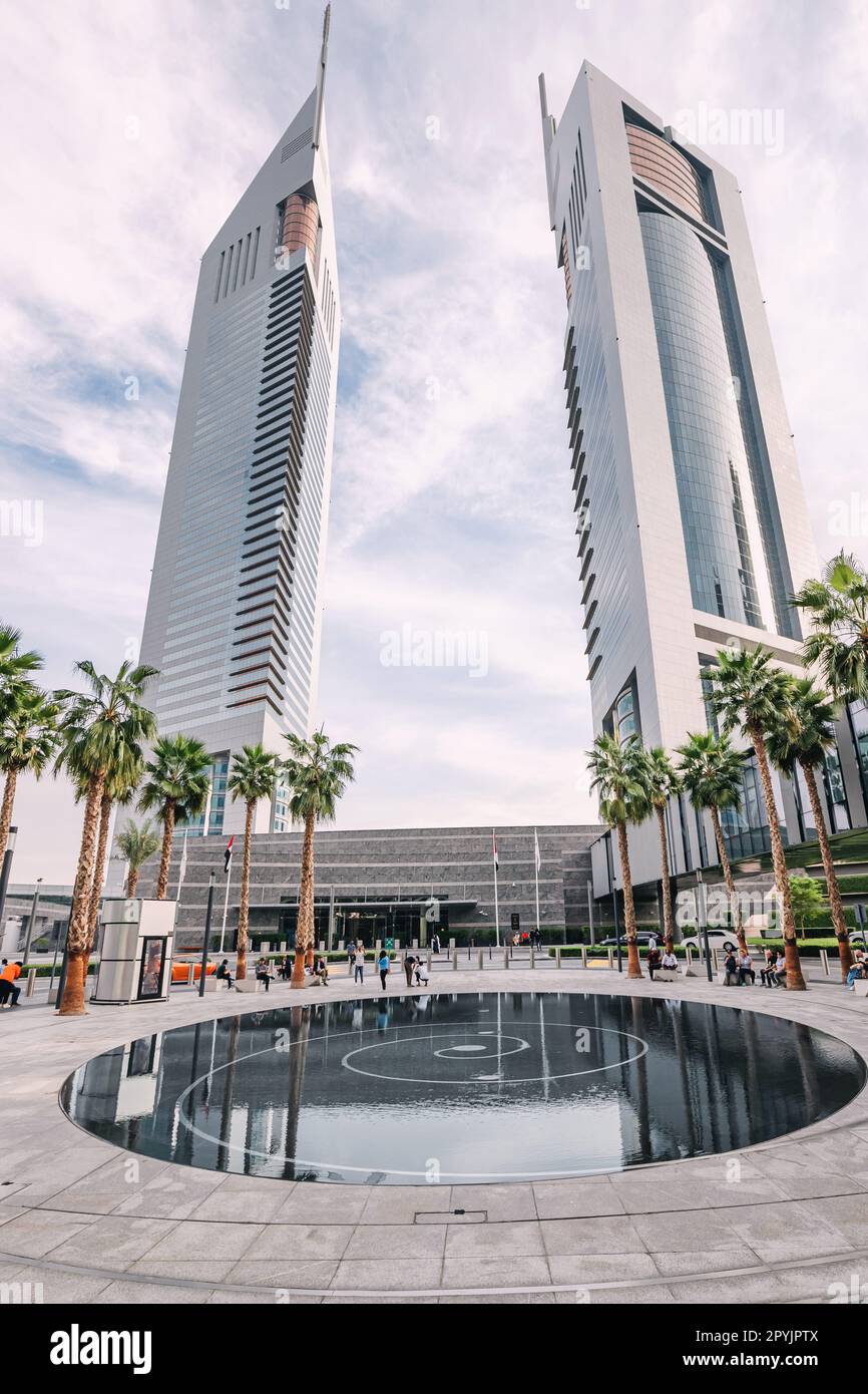 17 January 2023, Dubai, UAE: Jumeirah Emirates Towers skyscrapers and ...