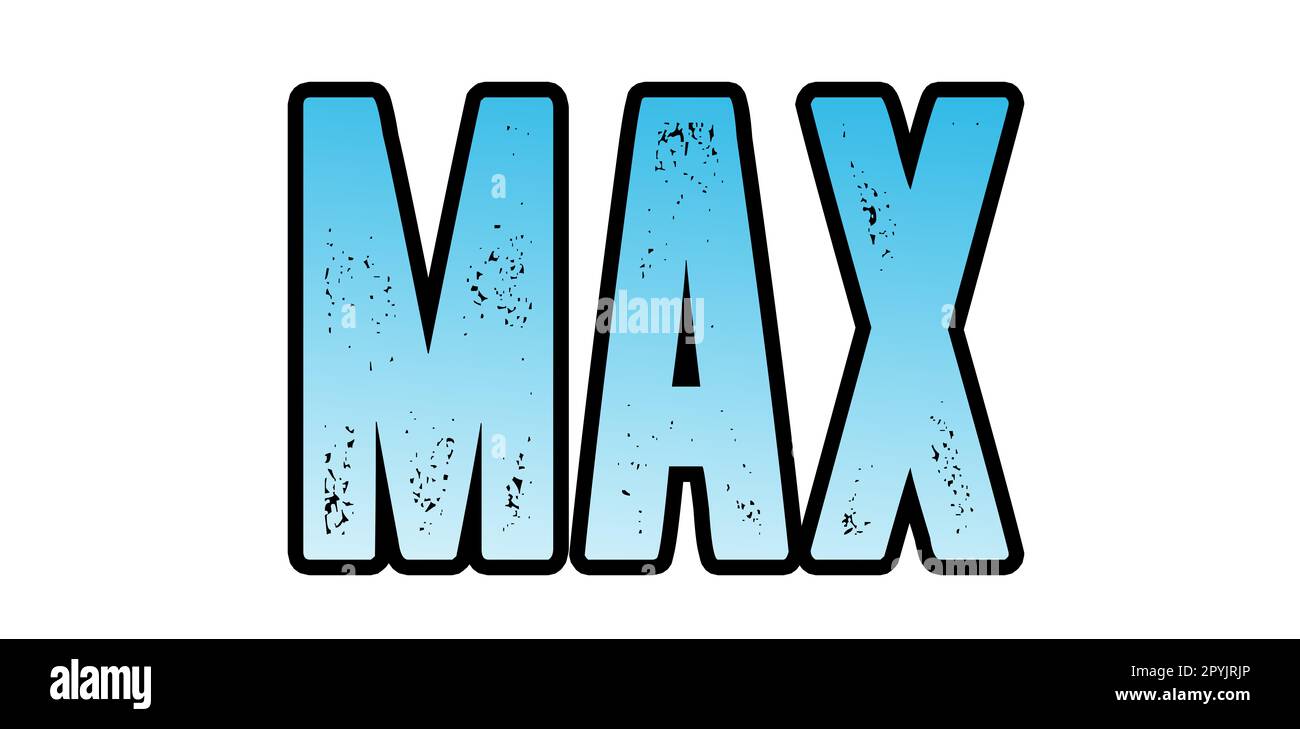 Blue name Max on the white Stock Photo - Alamy