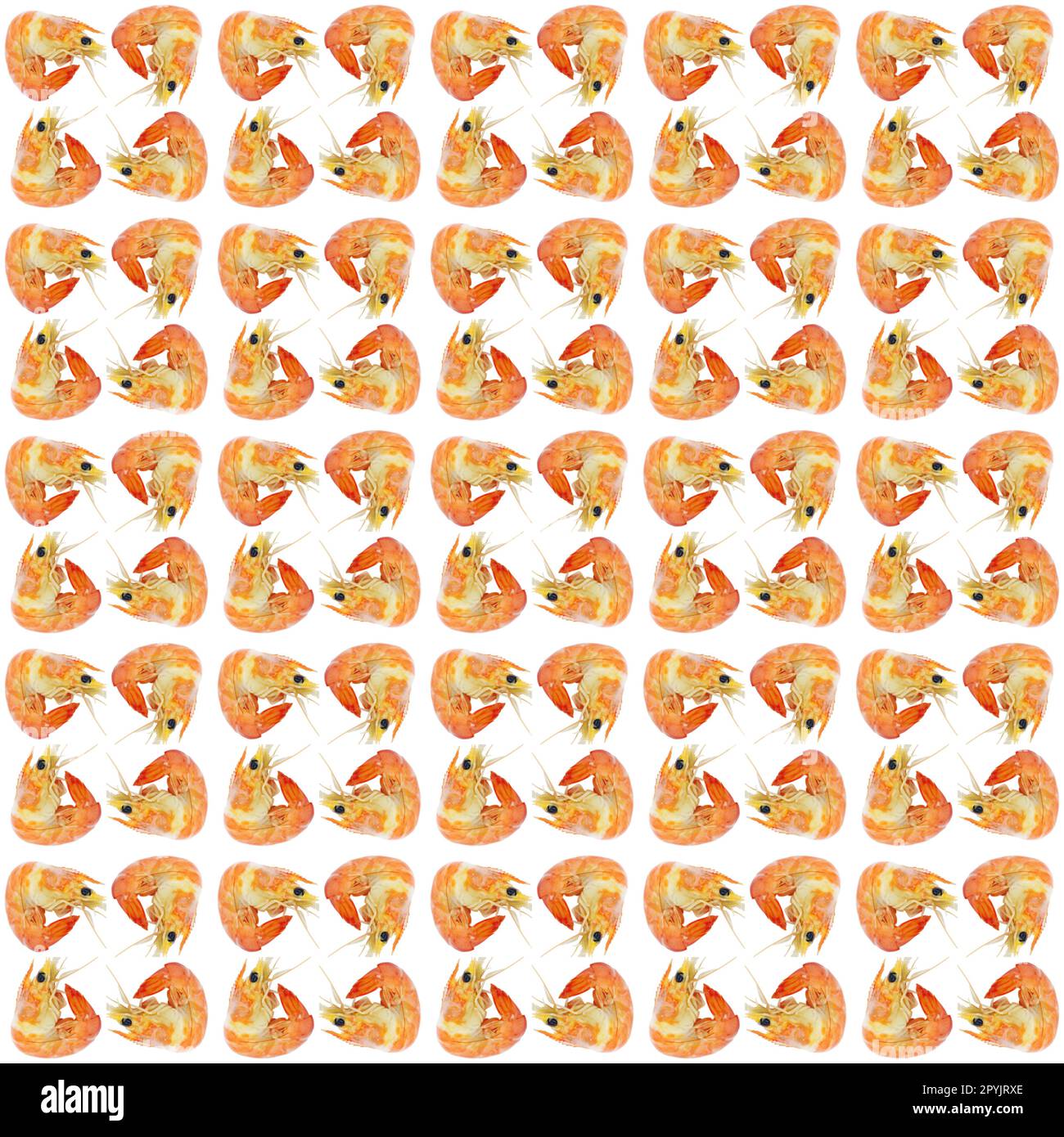 Shrimp seamless pattern Cut Out Stock Images & Pictures - Alamy