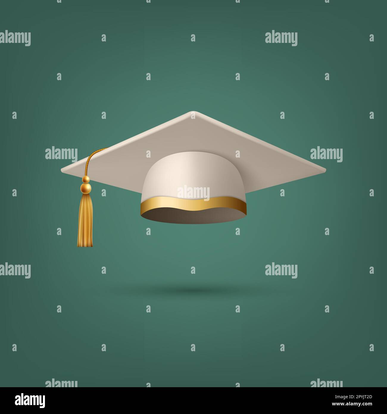 Vector 3d Realistic White Graduate College, High School, University ...