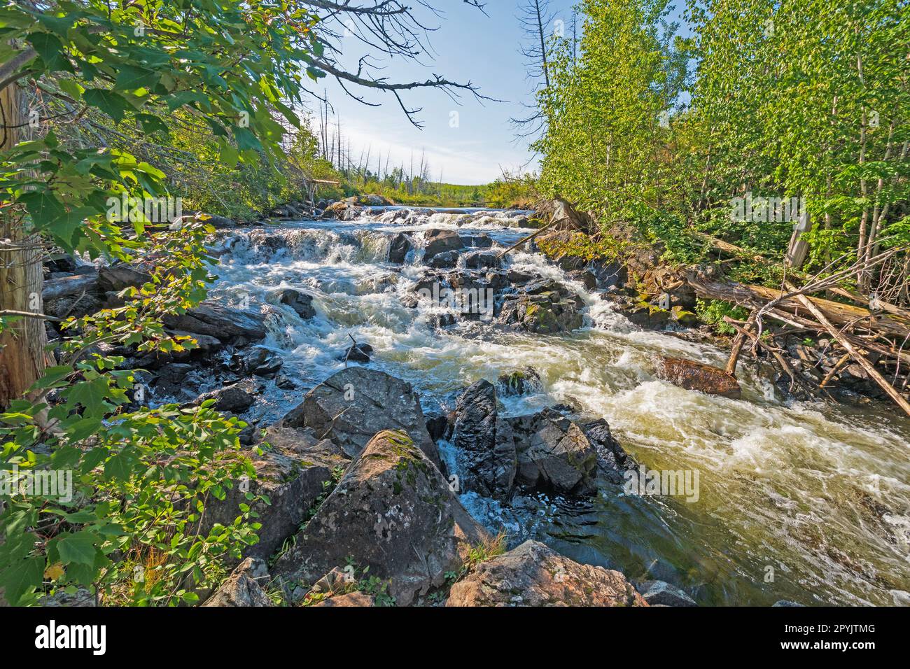 Rocky Cascade in the Wilderness Stock Photo - Alamy