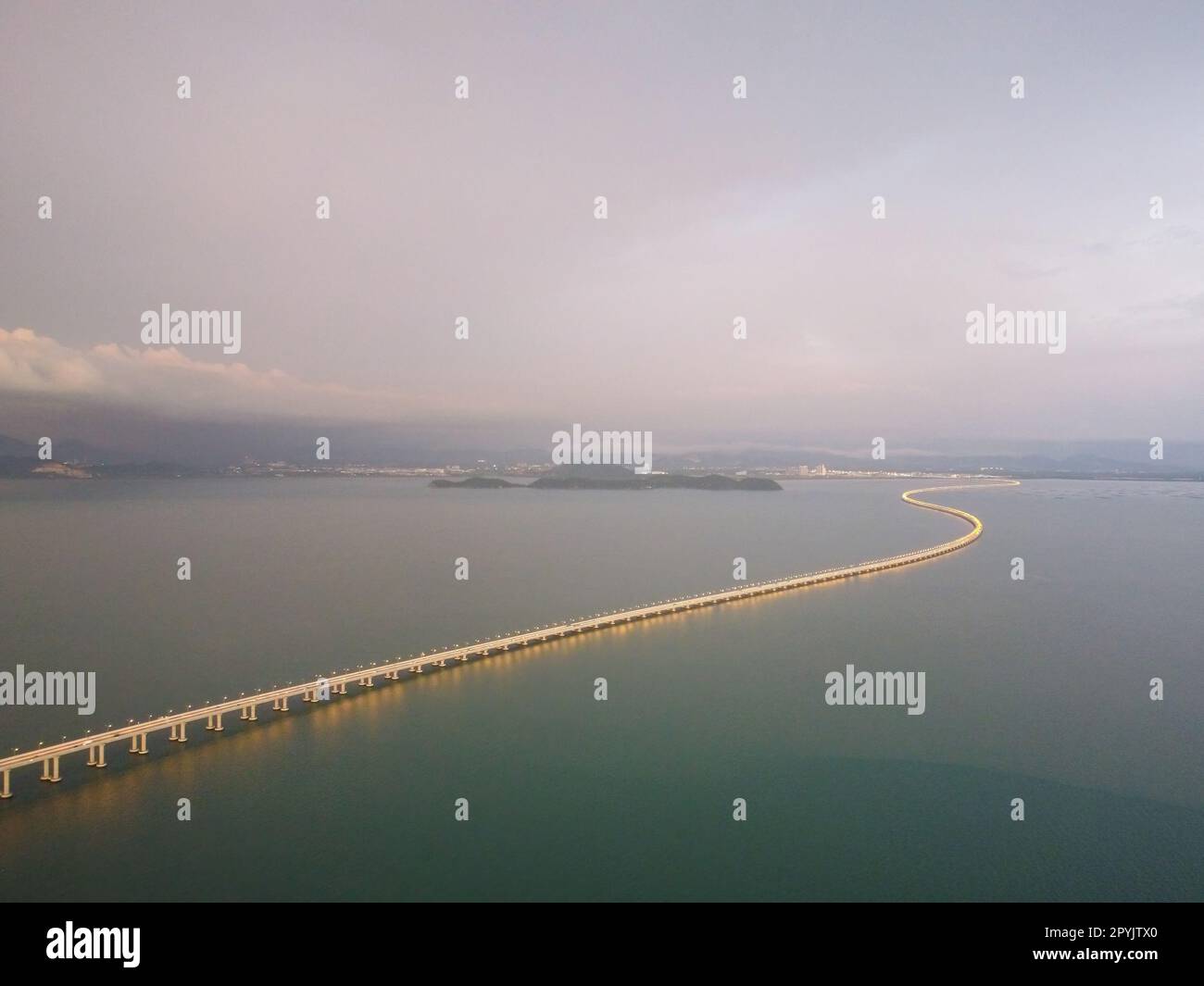 Aerial view Penang Second Bridge Stock Photo - Alamy