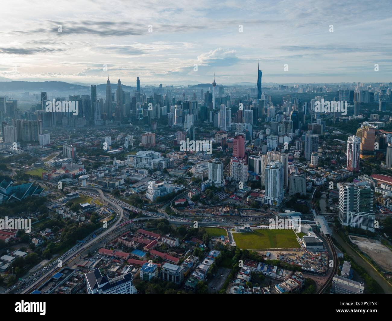 Aerial Kuala Lumpur view from Titiwangsa Stock Photo - Alamy