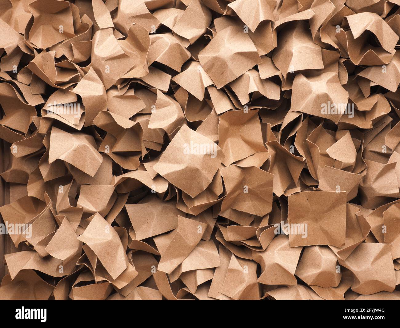 Eco friendly packaging material made of recycled waste paper to protect ...