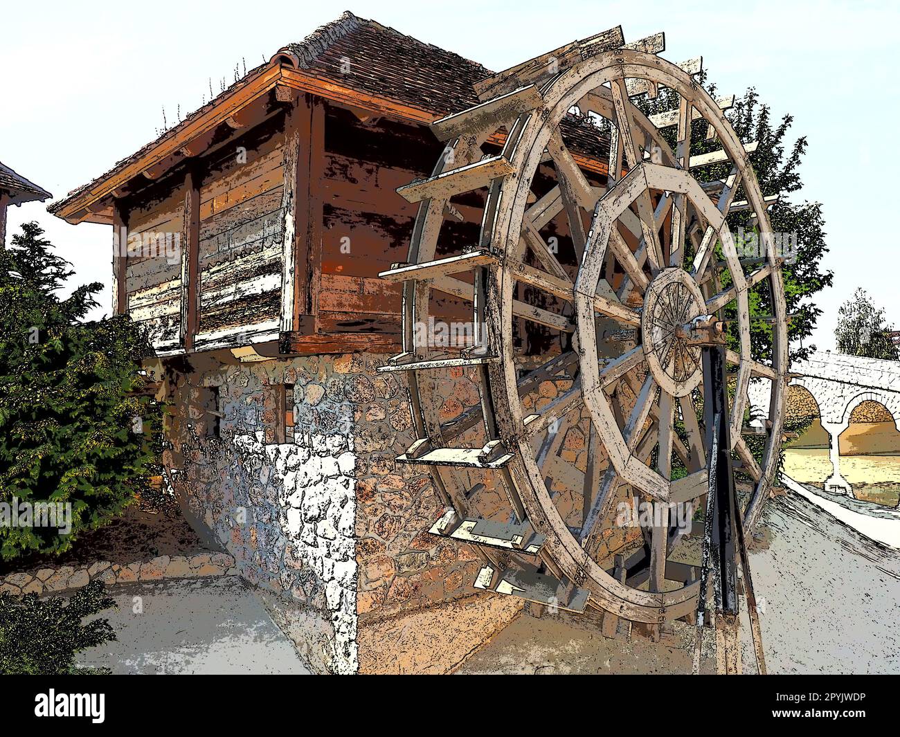 Water wheel history hydropower hi-res stock photography and images - Alamy