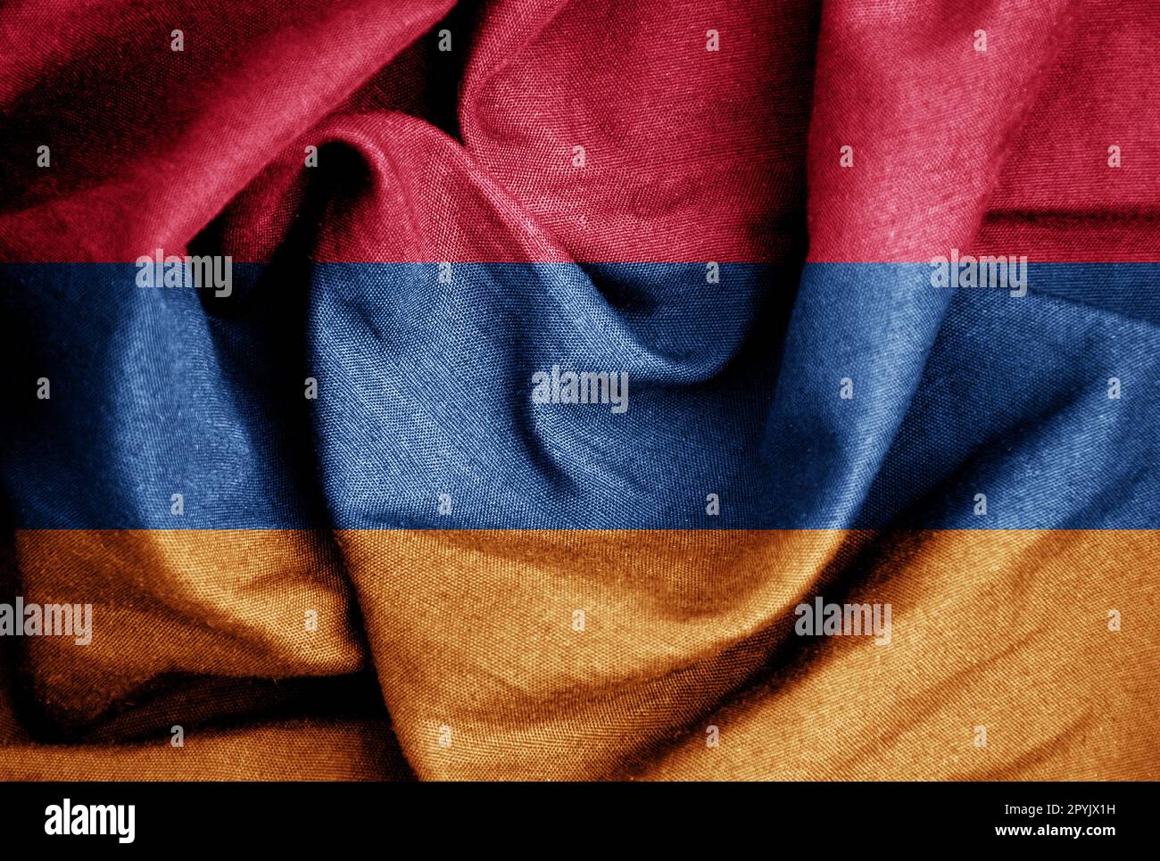 Flag texture on the silk background Stock Photo - Alamy