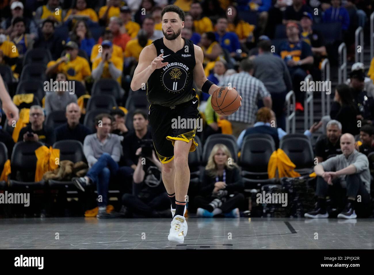 Golden State Warriors guard Klay Thompson (11) during Game 1 of the NBA ...