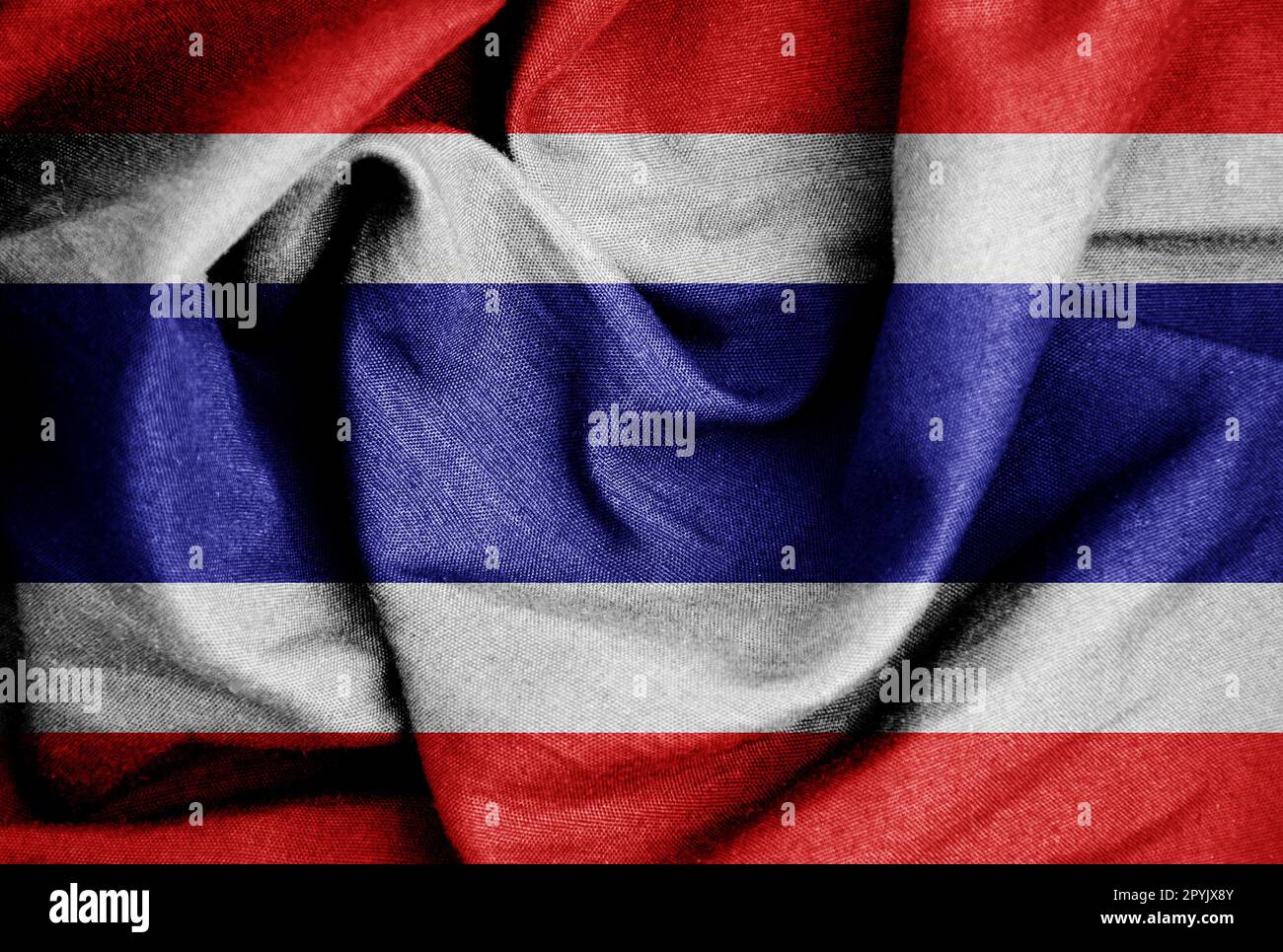 Flag texture on the silk background Stock Photo - Alamy