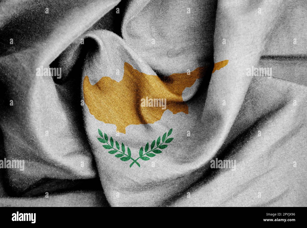 Flag cyprus fabric texture hi-res stock photography and images - Alamy