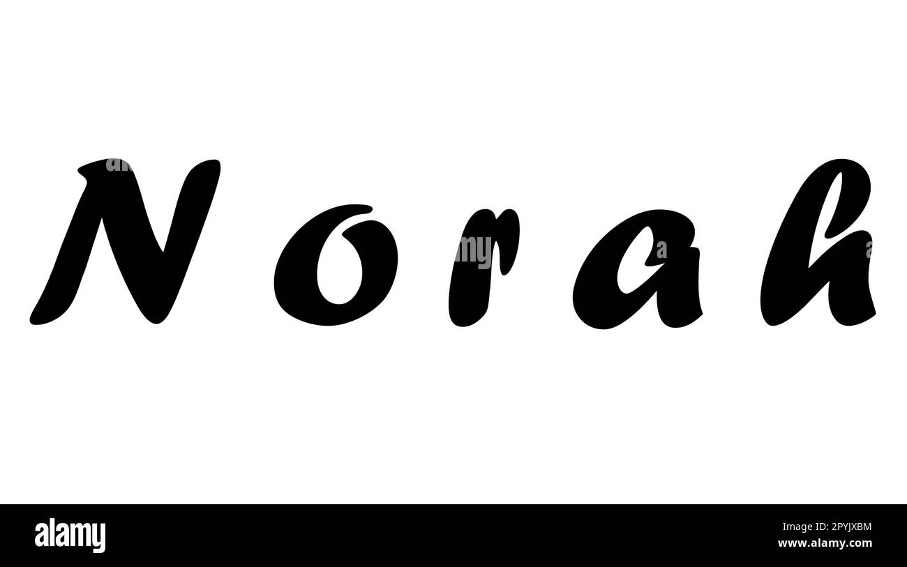 Simple text name design on white Stock Photo - Alamy