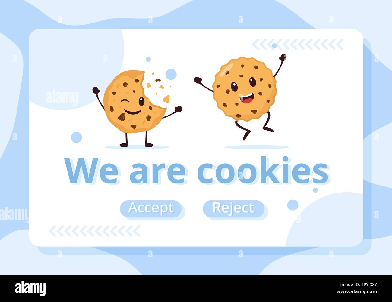 Internet Cookies Technology Illustration with Track Cookie Record of ...