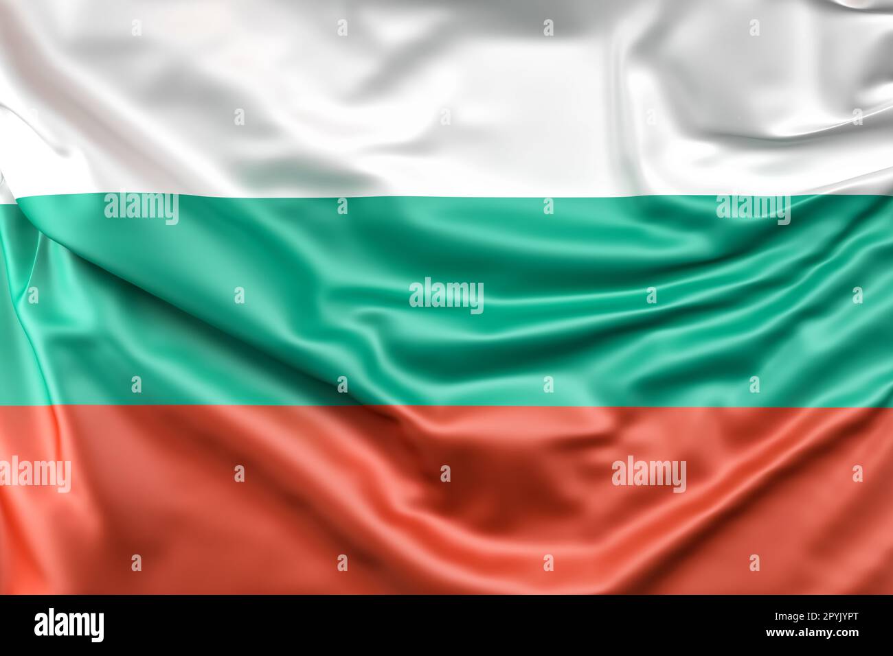 3d bulgarian flag waving hi-res stock photography and images - Alamy