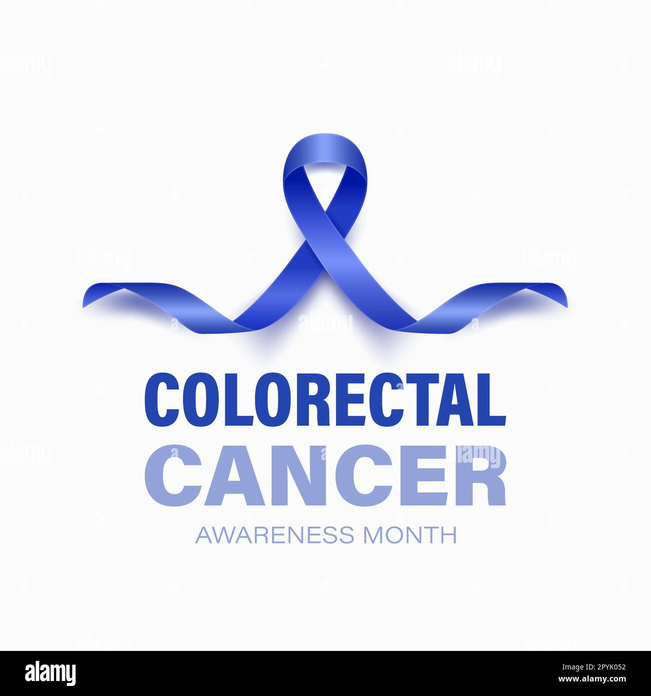Colorectal Cancer Banner, Card, Placard with Vector 3d Realistic Dark ...