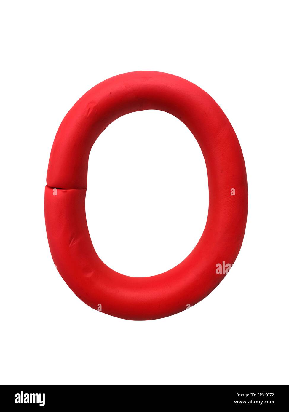 Handmade plasticine alphabet isolated on white background. English ...