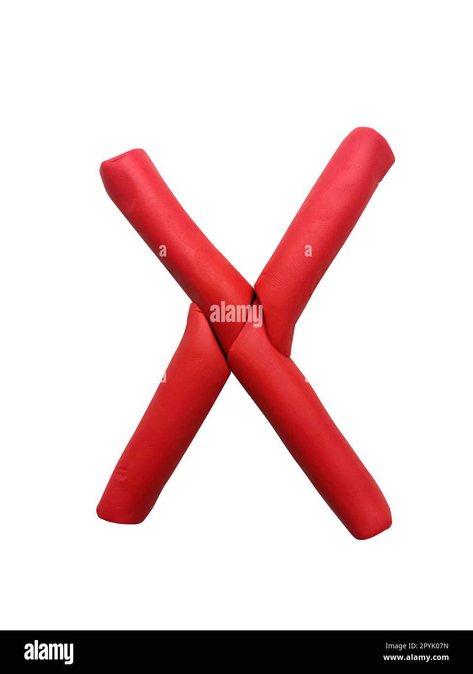 Handmade plasticine alphabet isolated on white background. English ...