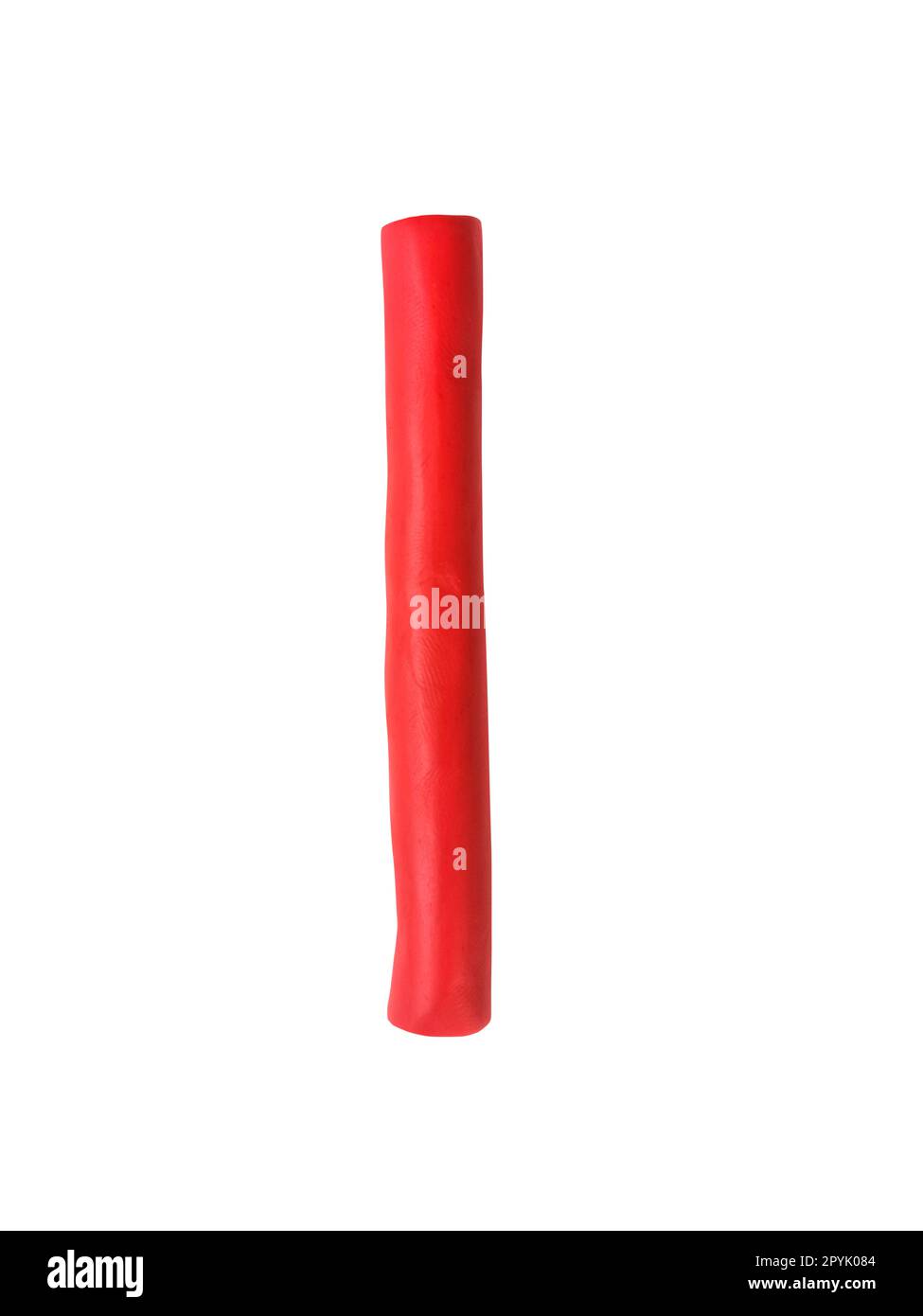 Handmade plasticine alphabet isolated on white background. English ...