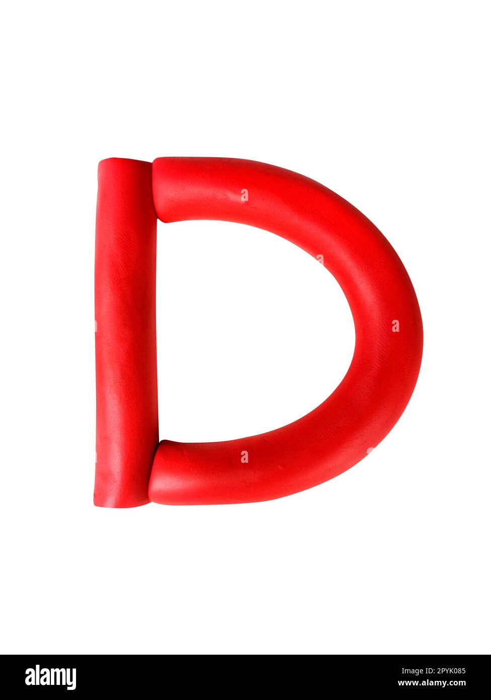 Handmade plasticine alphabet isolated on white background. English ...