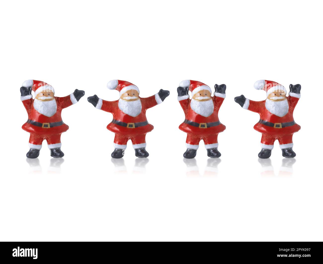 Santa claus Cute ceramic dolls statues decorations in Merry Christmas ...