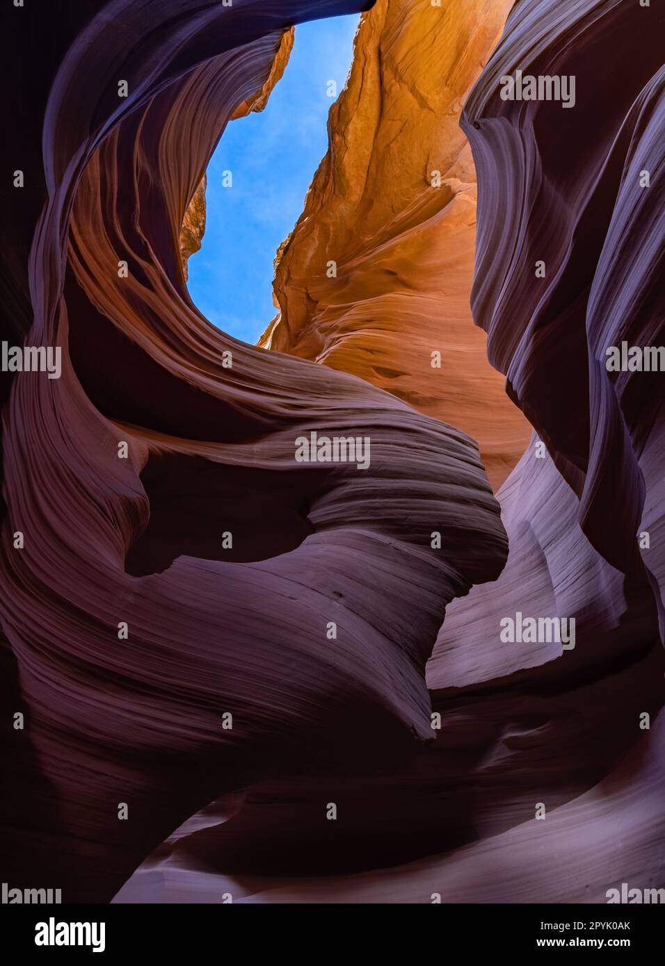 Lower Antelope Canyon - The Woman in the Wind Stock Photo - Alamy