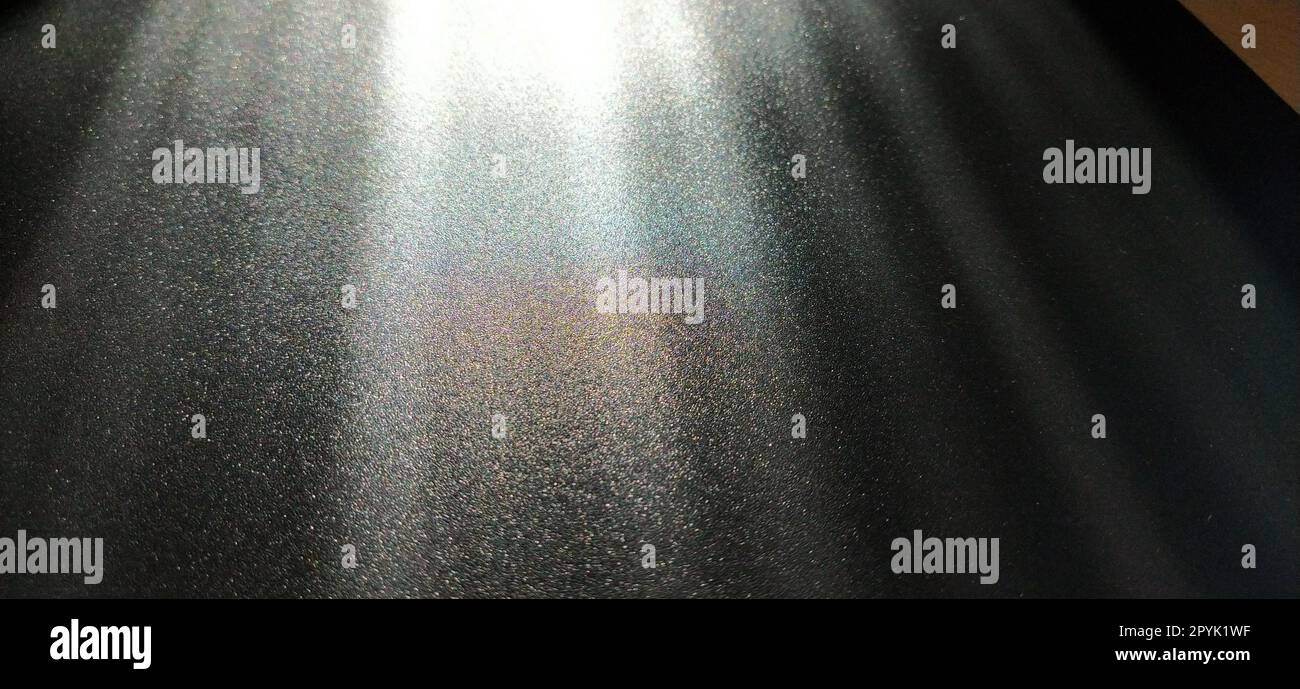 Light beam on black background with sparkles, radiance and sparkles ...