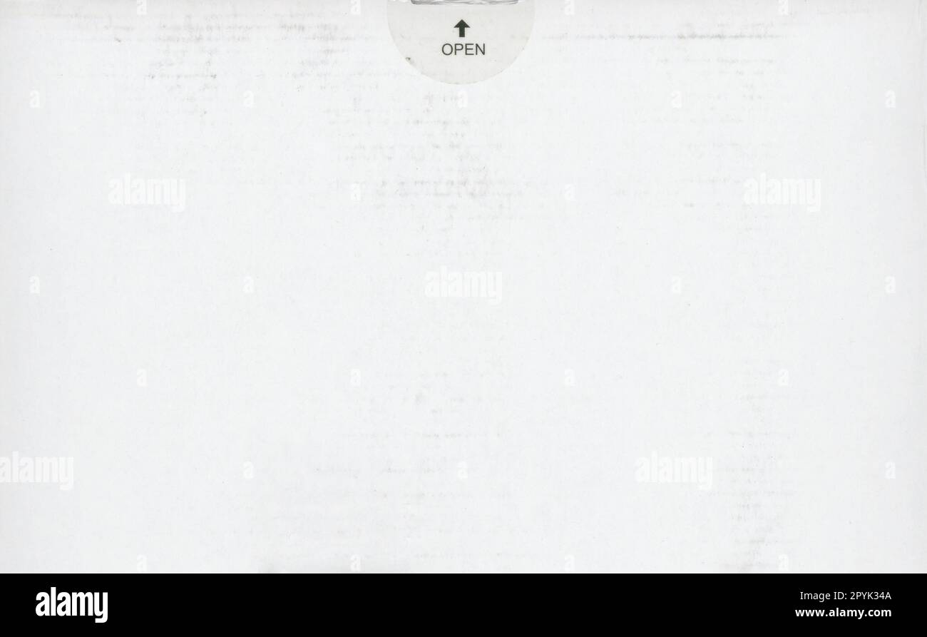 cardboard packet with open label Stock Photo - Alamy