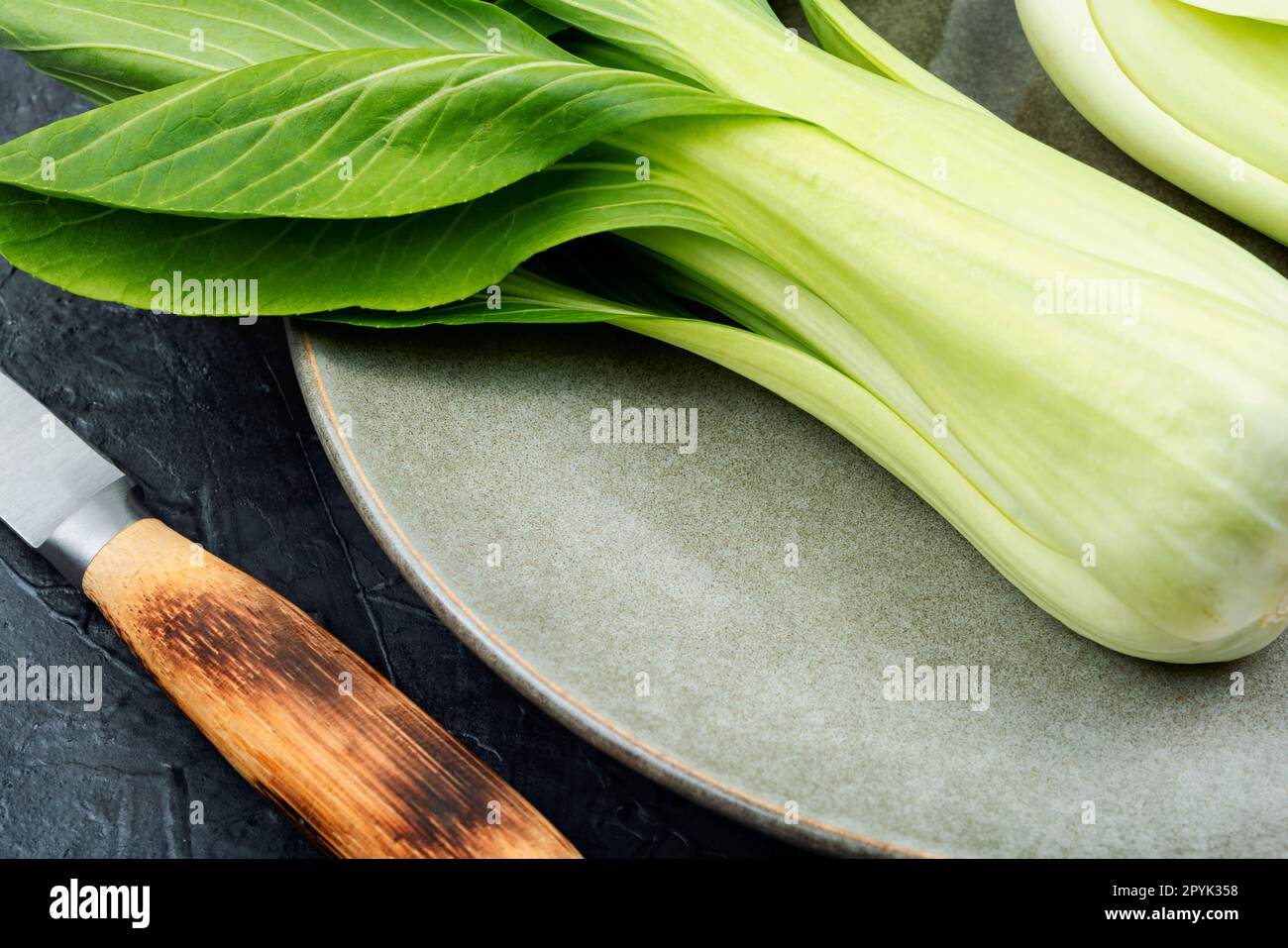 Fresh green pok choy Stock Photo - Alamy