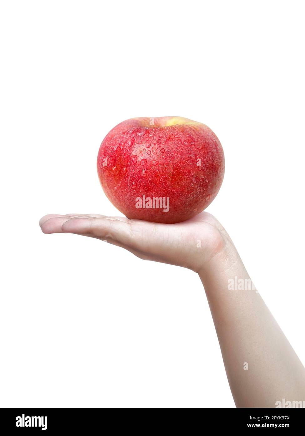 Hand holding apple hi-res stock photography and images - Alamy