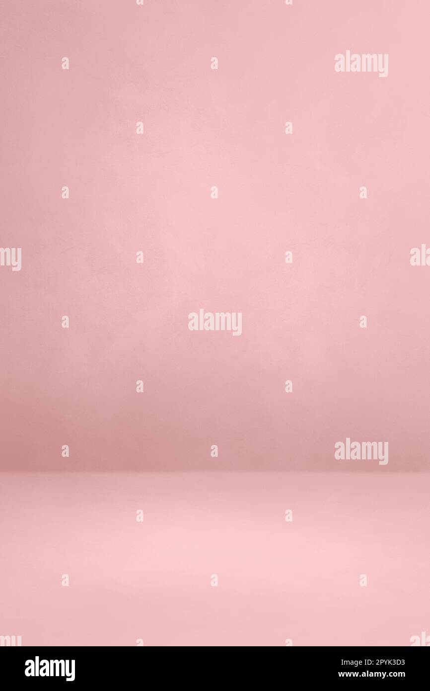 Empty light pink concrete interior background Stock Photo - Alamy