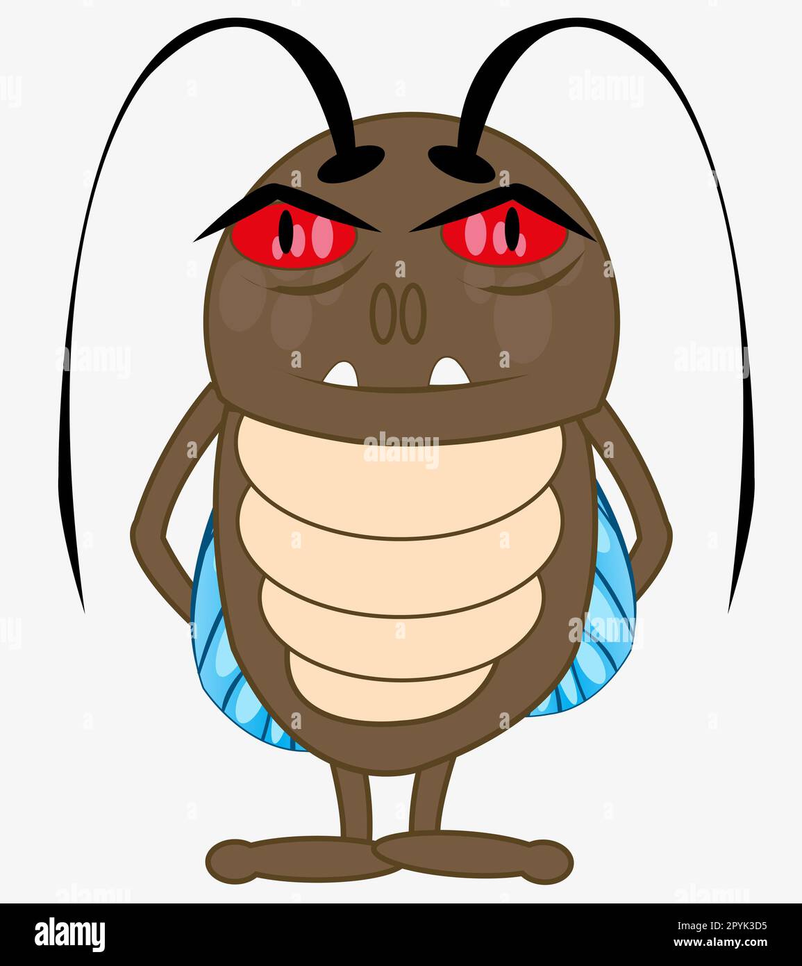 Bad insect cockroach on white background is insulated Stock Photo - Alamy