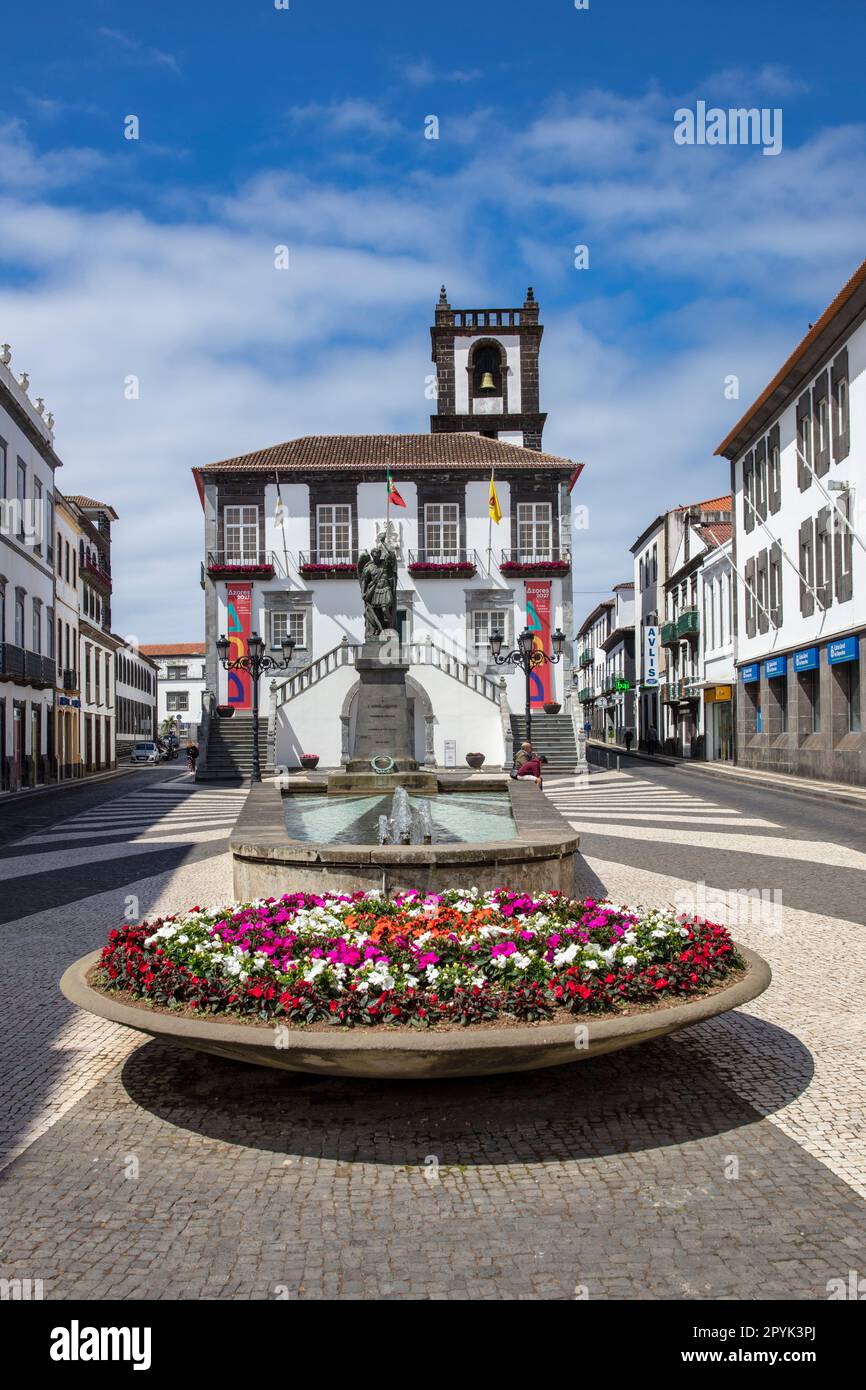 Azores town hall ponta delgada hi-res stock photography and images - Alamy