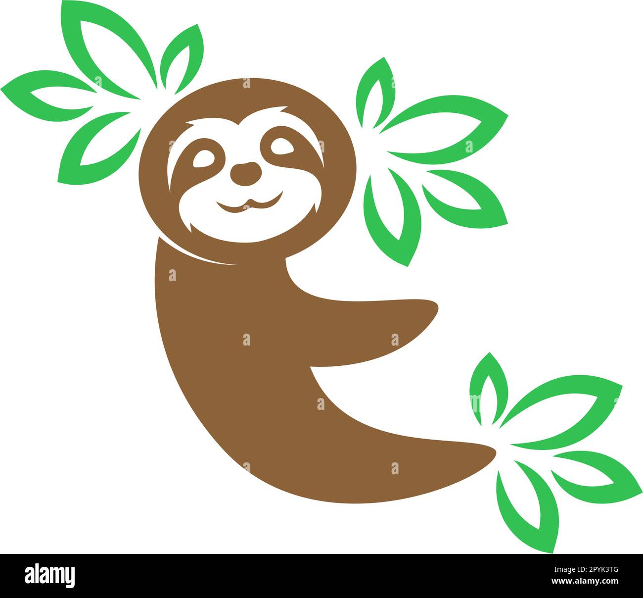 Sloth icon logo design illustration Stock Vector Image & Art - Alamy