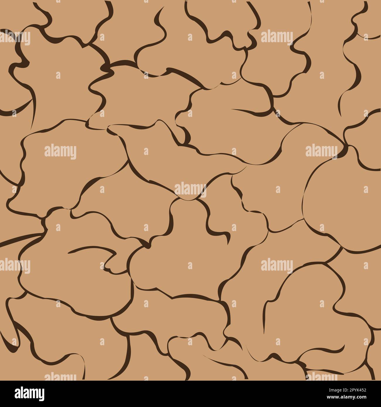 Vector illustration dry and crackinged ground seamless pattern Stock ...