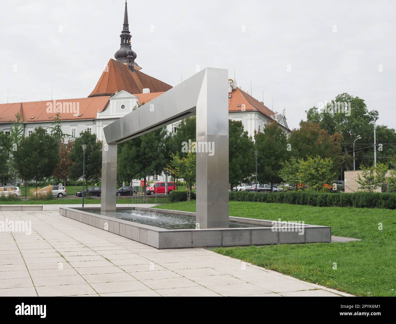 Light fountain at Janacek Theatre in Brno Stock Photo - Alamy