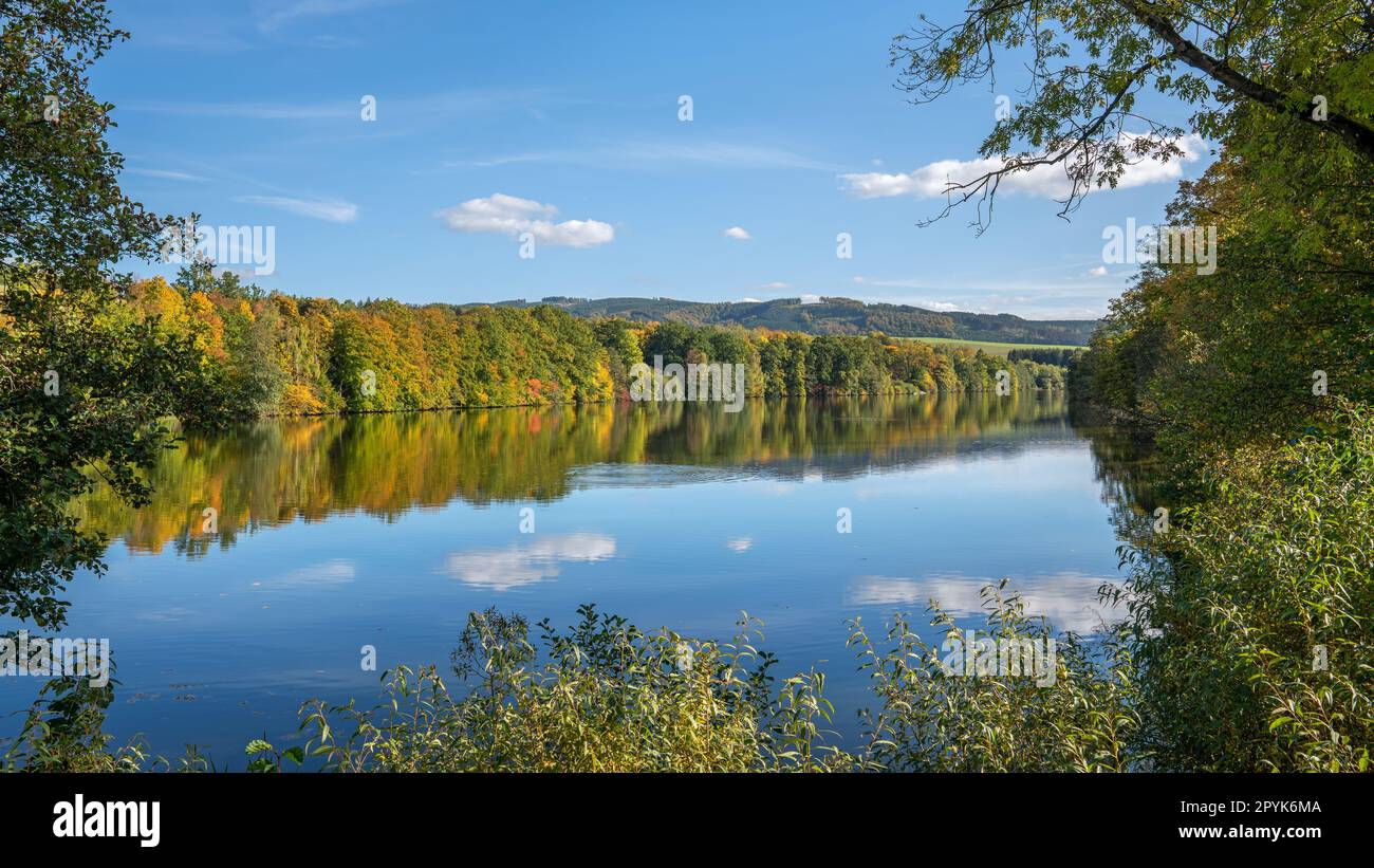 Henne lake, Meschede, Sauerland, Germany Stock Photo - Alamy