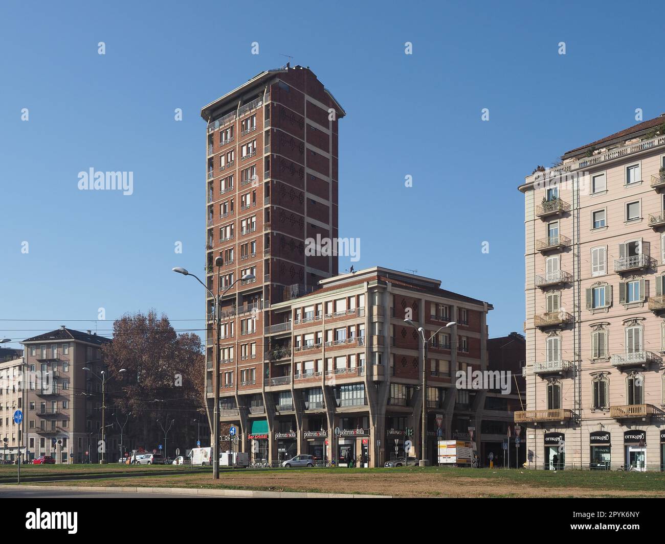 BBPR tower in Turin Stock Photo - Alamy