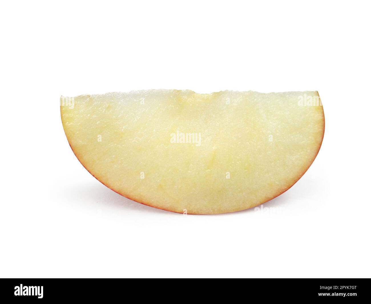 Fresh apples cut into pieces on white background Stock Photo - Alamy